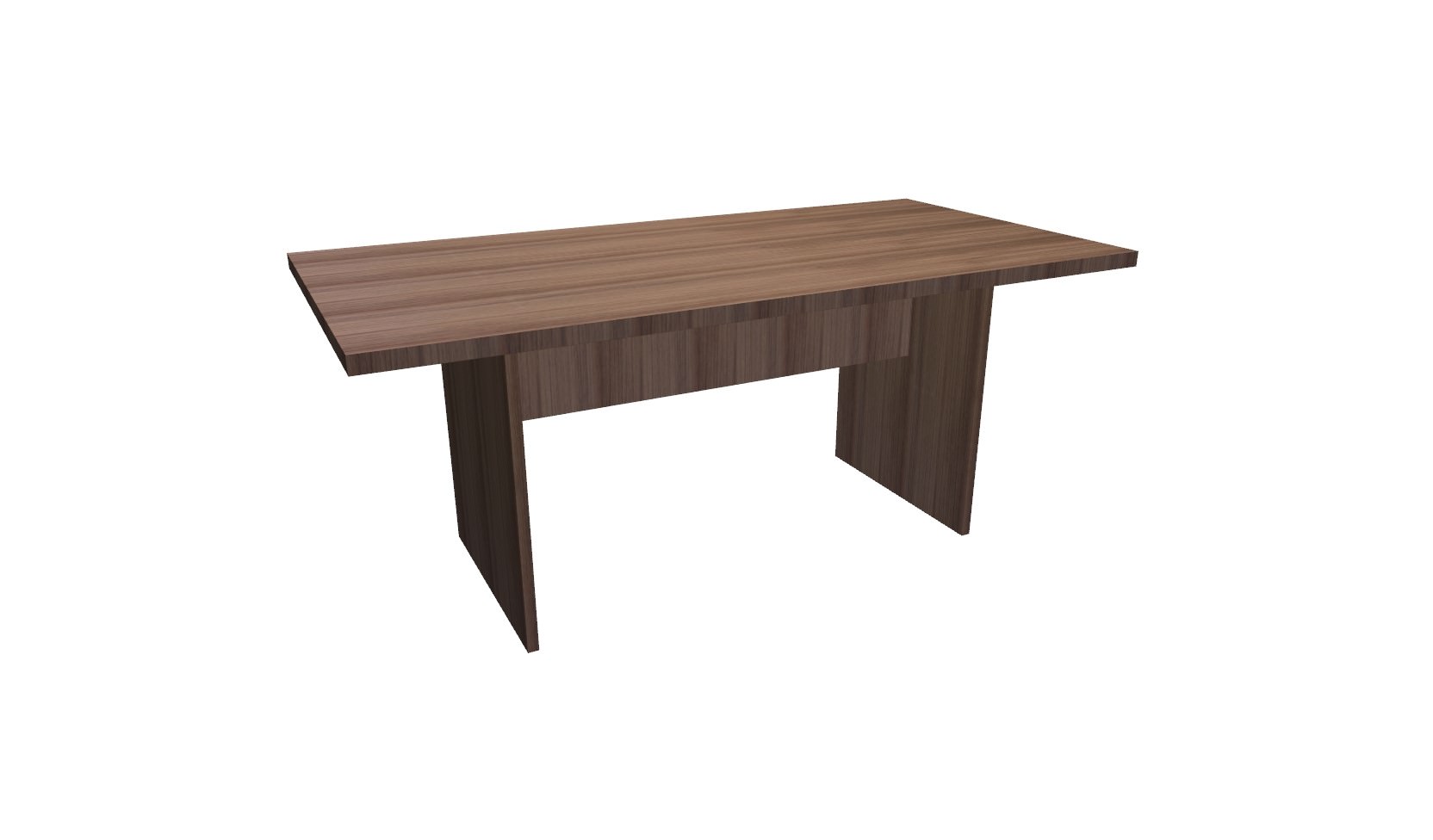 6 FT Modern Walnut Rectangular Conference Table