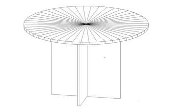 48 Inch Round Conference Table - (White / Mahogany) | Harmony Collection